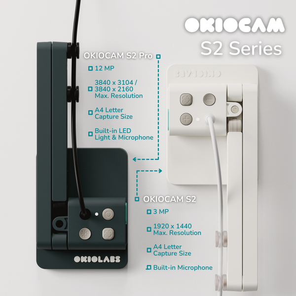 OKIOCAM S2 3MP Document Camera with Microphone – OKIOLABS Store